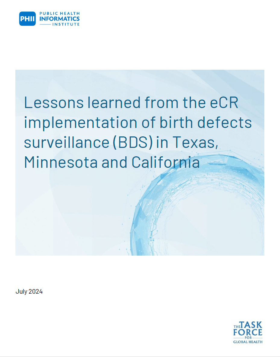 Lessons learned from the eCR implementation of birth defects ...